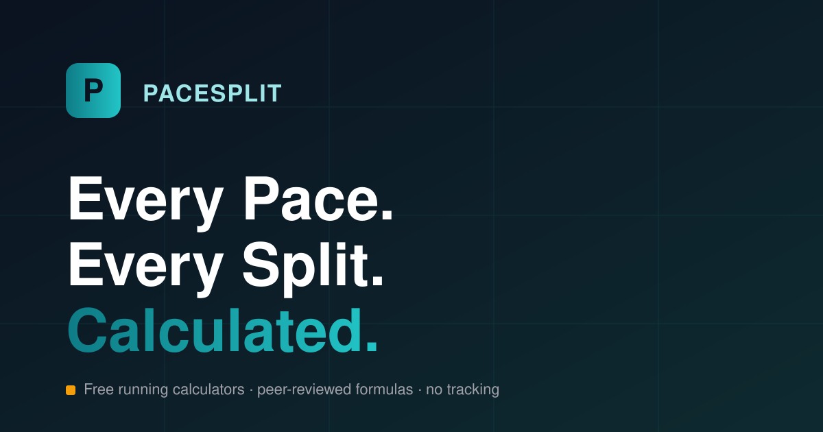 Race Pace Calculator — Any Distance, Full Splits | PaceSplit